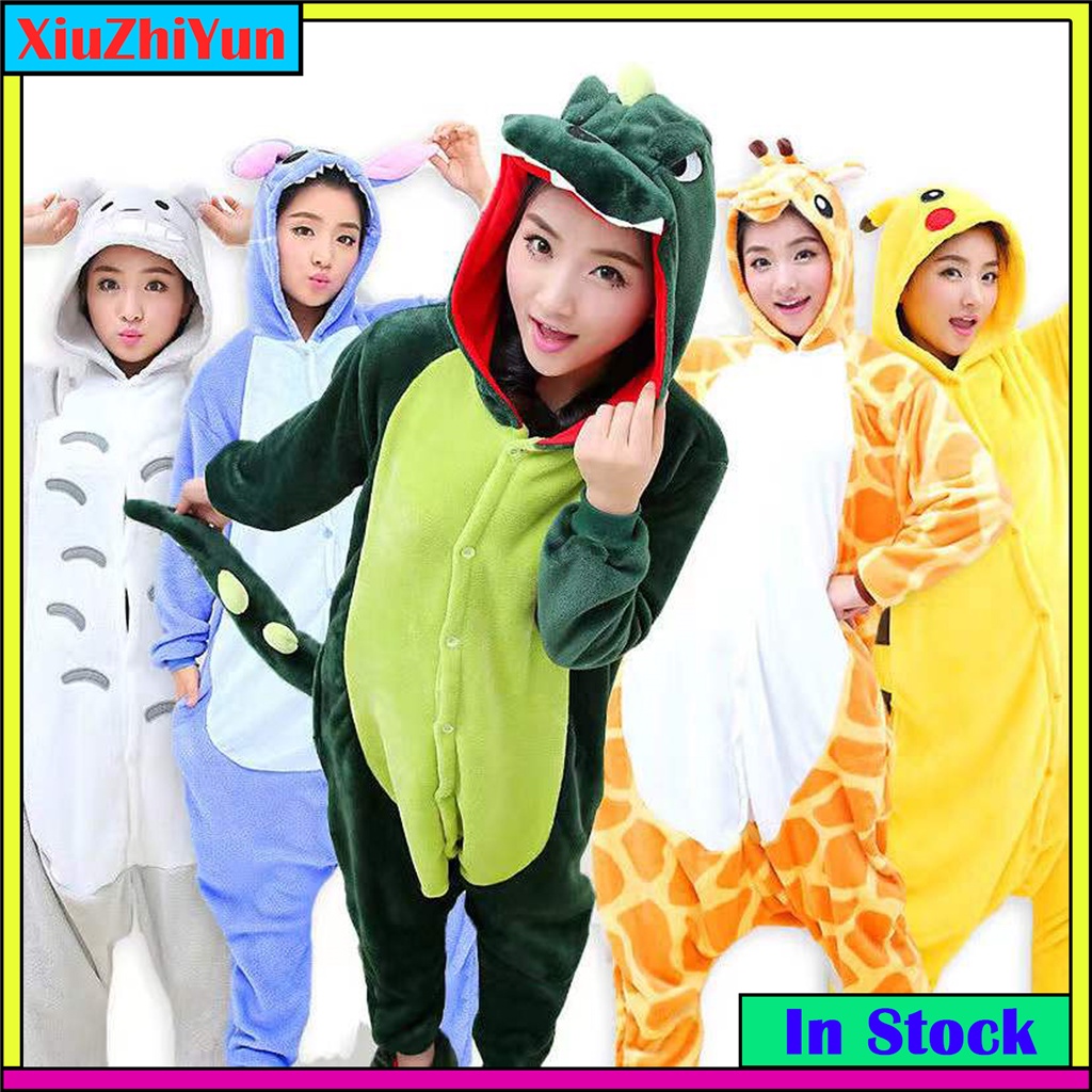 Adultos Animal Onesies Dinossauro Pijamas Conjuntos De Roupa De Dormir ...