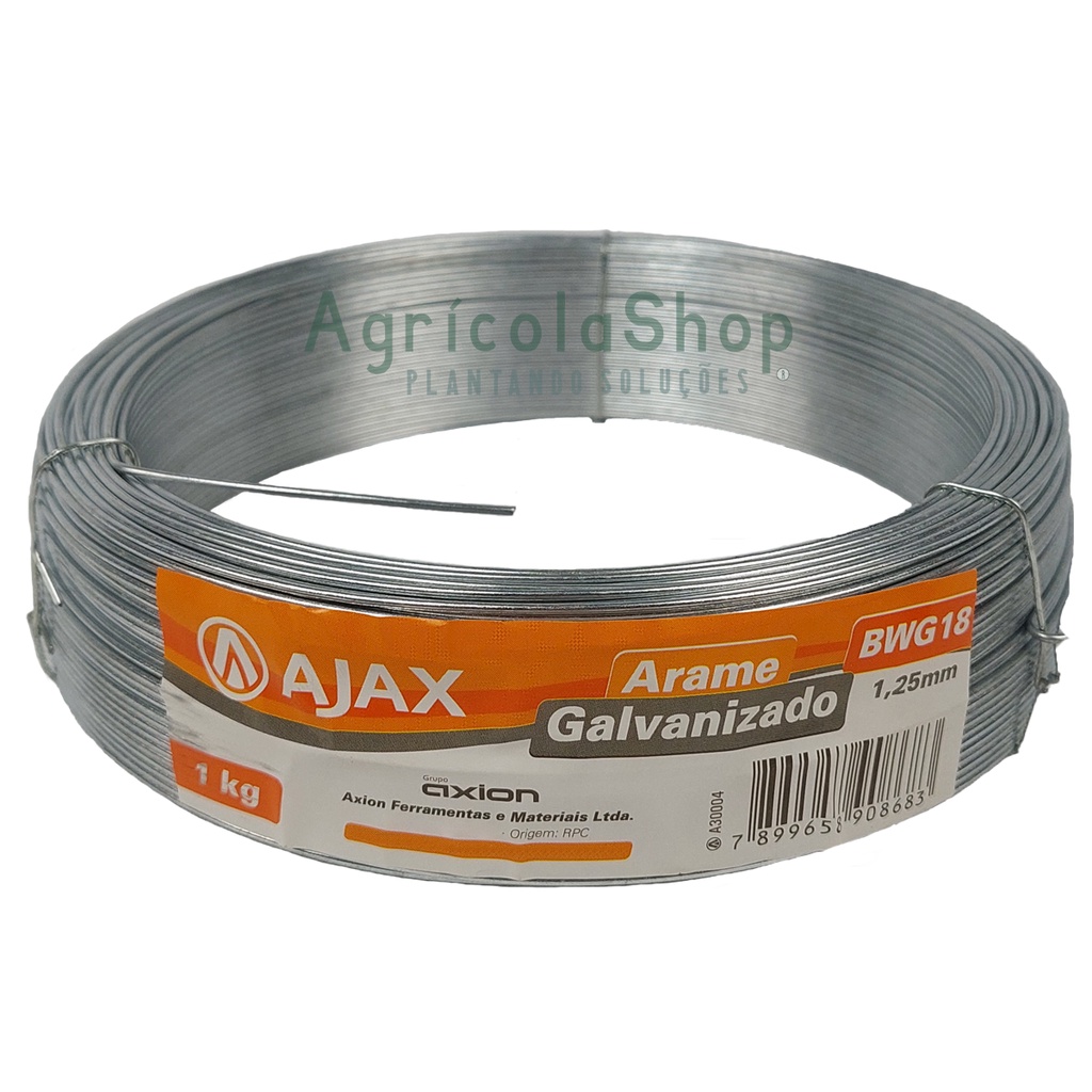 Arame Galvanizado BWG 18 Ajax 1,25mm | Shopee Brasil