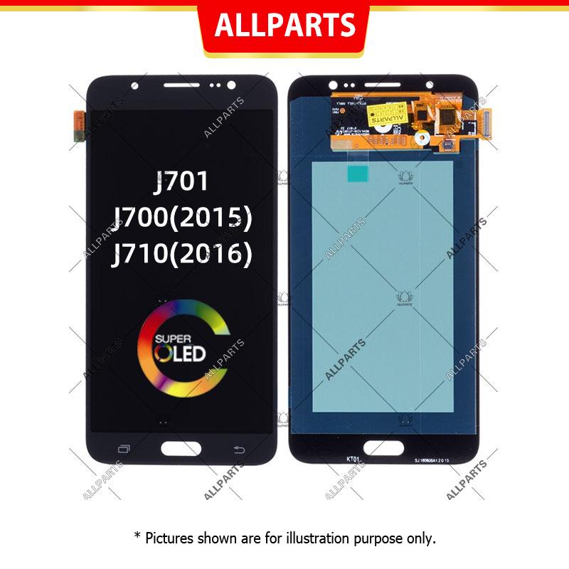 OLED Tela Frontal Display do SAMSUNG J7 Metal J700 J710 LCD Touch Completo Compatível J701 ...