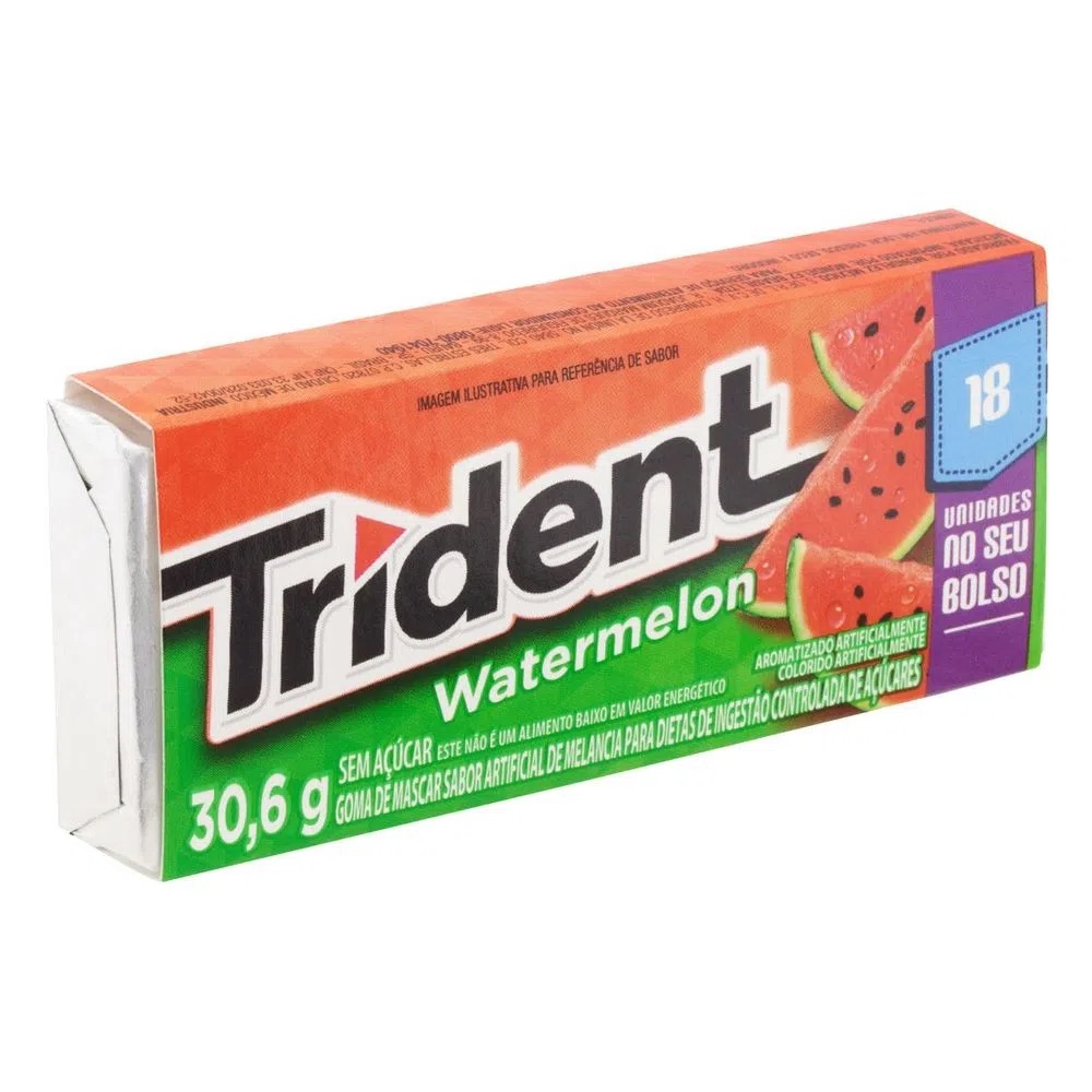 Chiclete Trident Watermelon 30,6g | Shopee Brasil