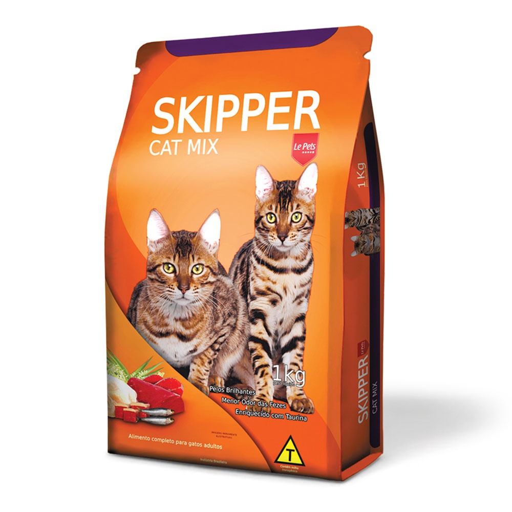 Ração Seca Premier Skipper Mix Gatos Adultos 1kg Le Pets | Shopee Brasil