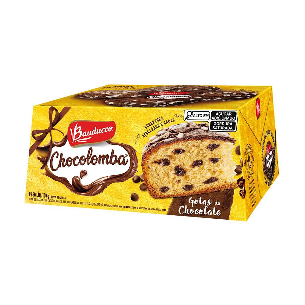 Mini Chocolomba Pascal com Gotas de Chocolate Bauducco 100g | Shopee Brasil
