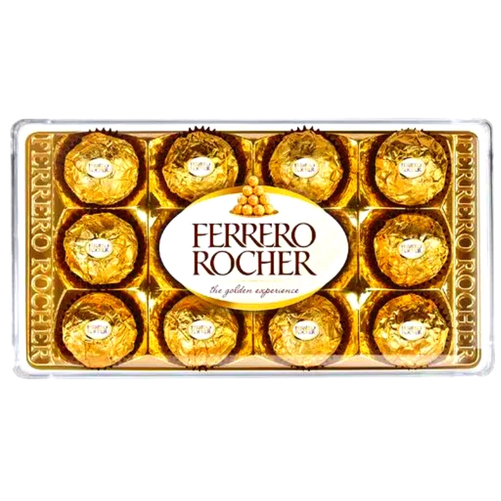 Bombom Chocolate Ferrero Rocher 12un | Shopee Brasil