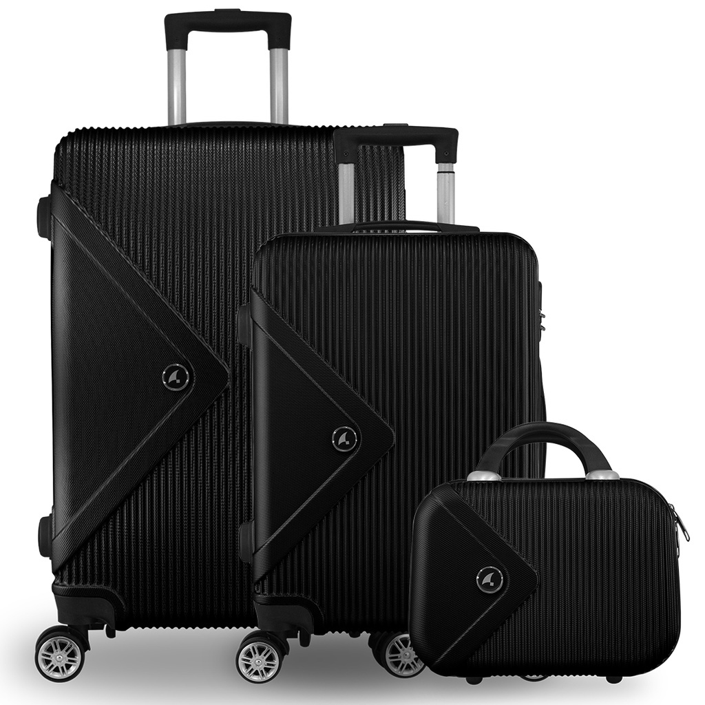 Kit Mala De Bordo 23kg Com Mala De Bordo 10kg E Frasqueira Cadeado ...