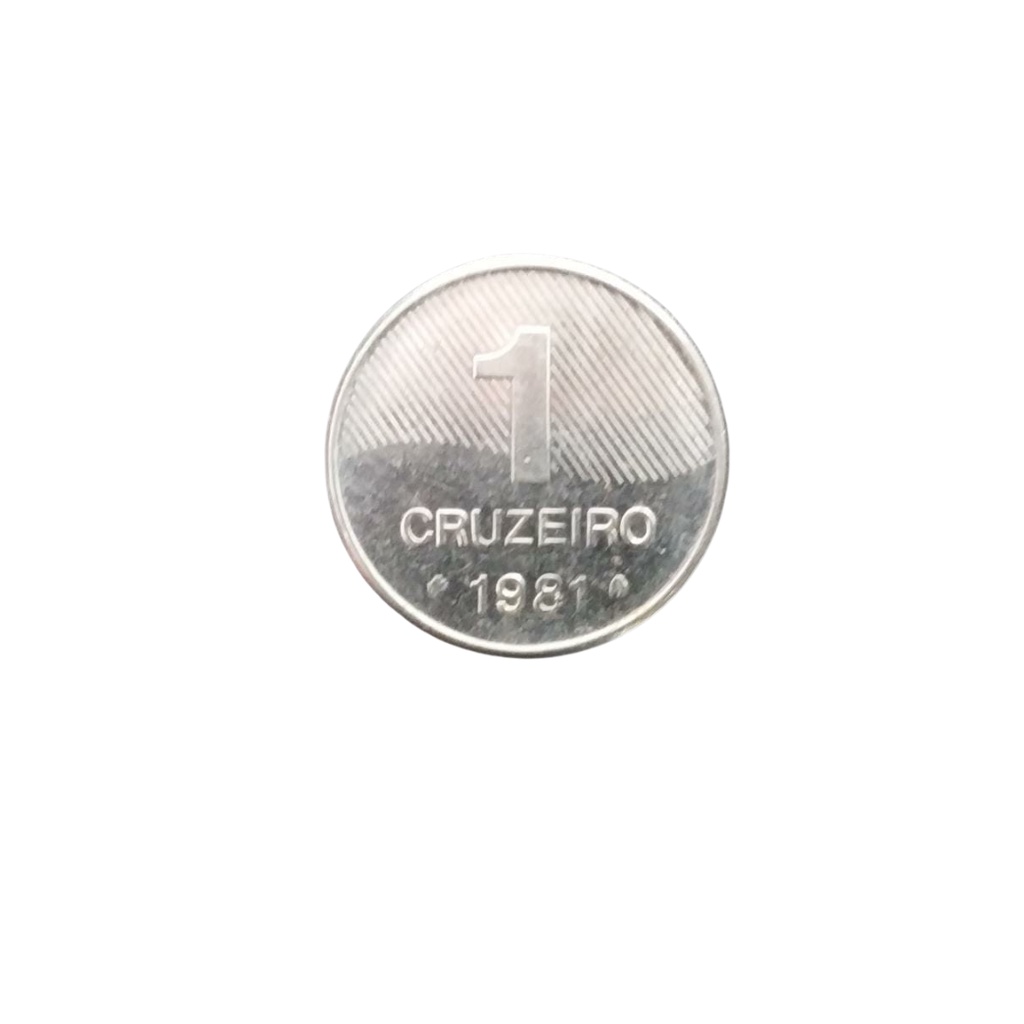 Moeda Brasil 1 cruzeiro, 1981 P2 | Shopee Brasil