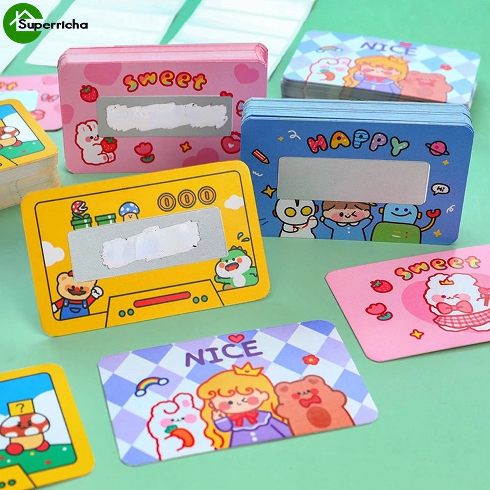 20pcs/bag Cartão De Raspadinha Interativa Para Estudantes/Cartoon ...