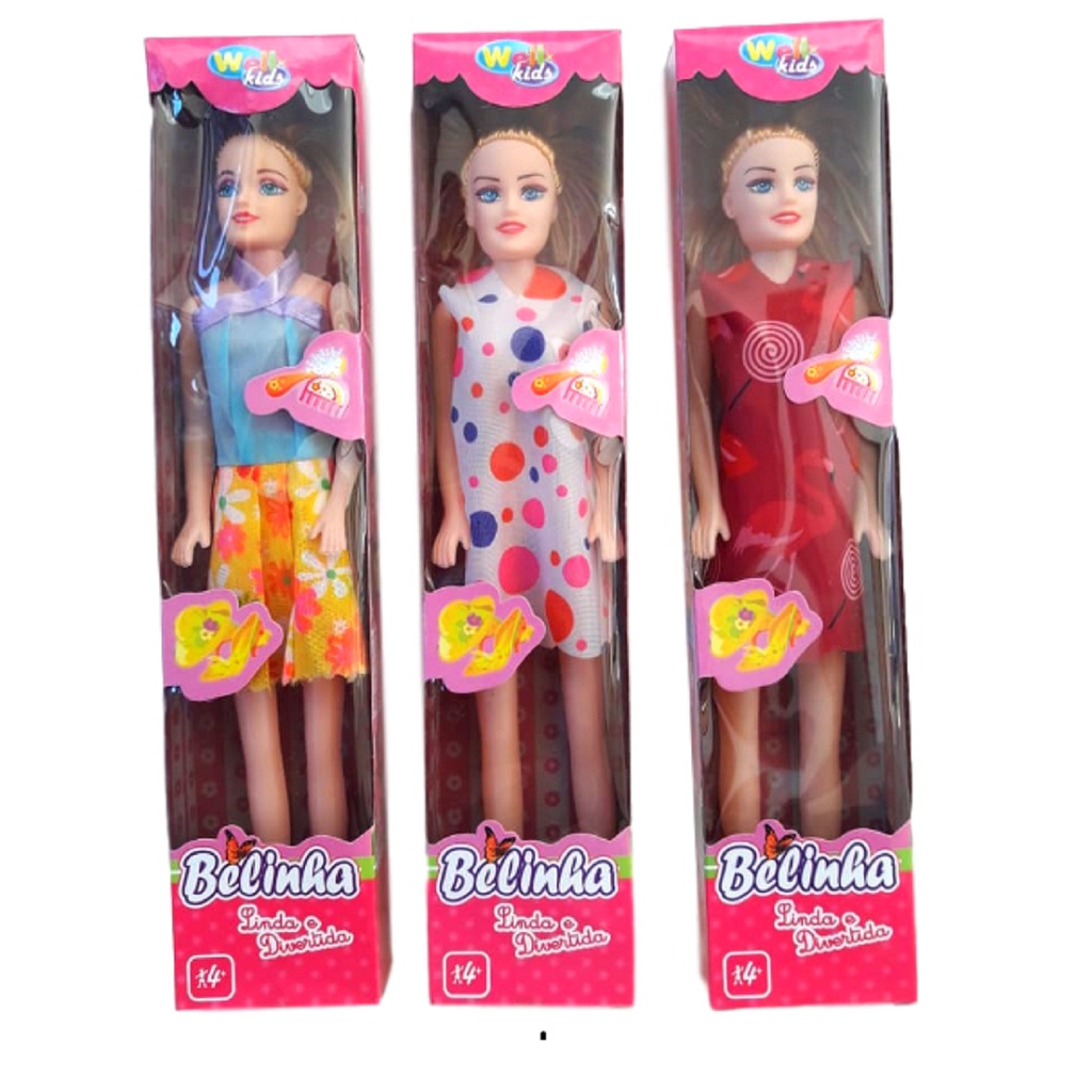 kit com 5 bonecas Brinquedo barato atacado para prenda doação revenda ...