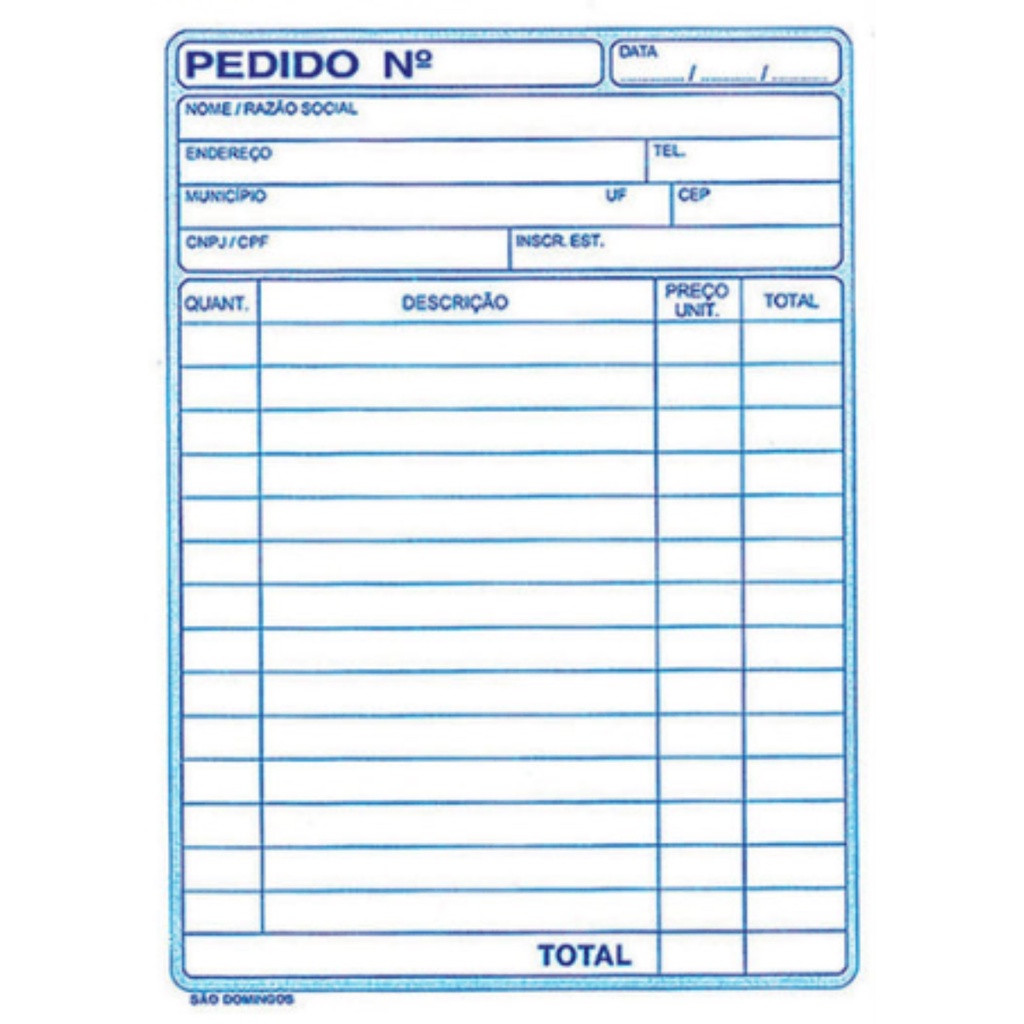 TALAO DE PEDIDO ARTEGRAFICA 1/18 (2 VIA) 80 FOLHAS | Shopee Brasil