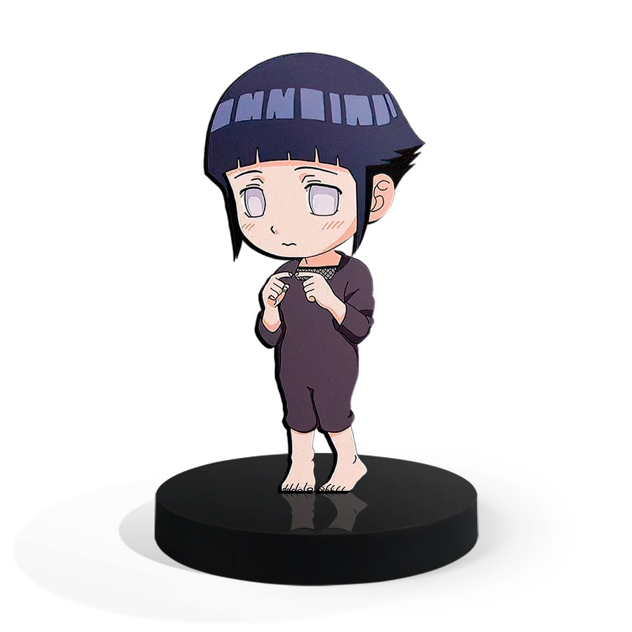 Totem Pequeno Boneco Naruto Hinata Hyuga 7cm + Base | Shopee Brasil