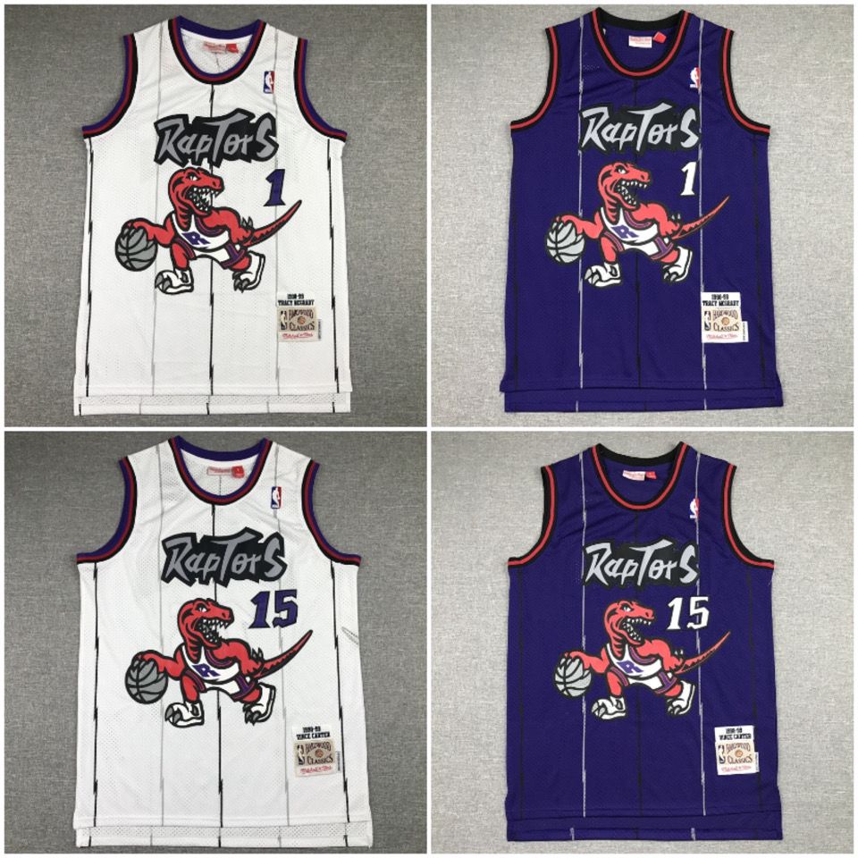 Raptores NBA Toronto No . 15 Vince Carter Jersey Bordado Denso ...