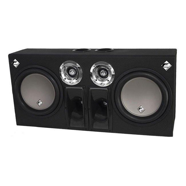 Caixa de Som Automotivo Dutada Trio 12 polegadas 700w RMS 2 Subwoofers /2 Corneta+Driver/2 ...
