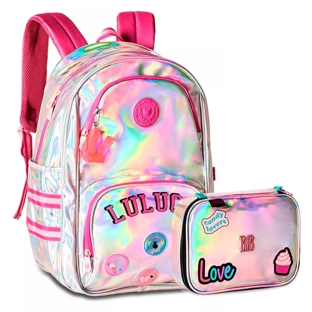Kit Mochila Luluca Costas + Estojo Box RB Holografica | Shopee Brasil Kit Mochila Luluca Costas + Estojo Box RB Holografica | Shopee Brasil