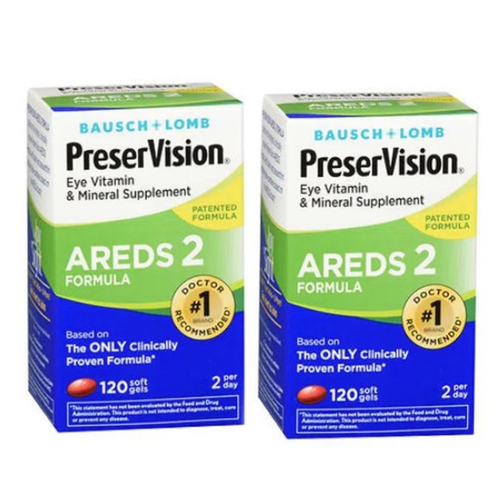 2 UN Preservision Areds 2 Fórmula Eye Vitamin & Mineral - 240 Caps ...
