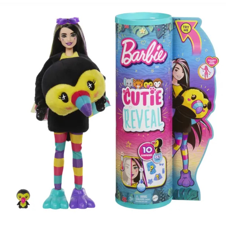 Boneca Barbie Cutie Reveal Fantasia Bicho de Pelucia Mattel | Shopee Brasil