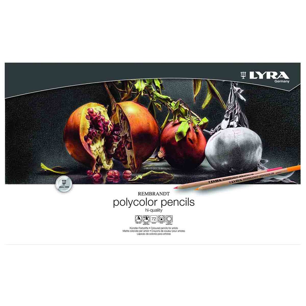 Lapis de Cor Lyra Polycolor Rembrandt 72 Cores | Shopee Brasil