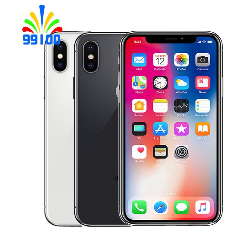 Telefone celular desbloqueado usado Apple iPhone X Face ID 5.8 "; 3GB ...