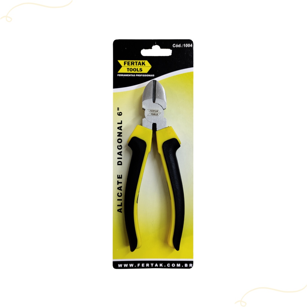 Alicate De Corte Diagonal 6 Polegadas Cabo Emborrachado Prof | Shopee Brasil