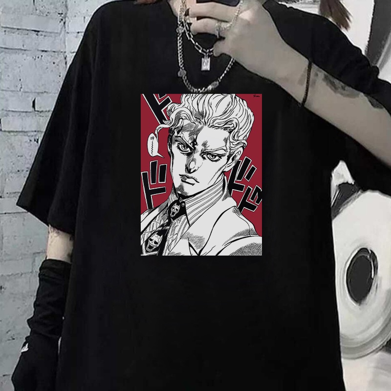 Camiseta Jojo S Bizarre Adventure Kira Anime Manga Shopee Brasil