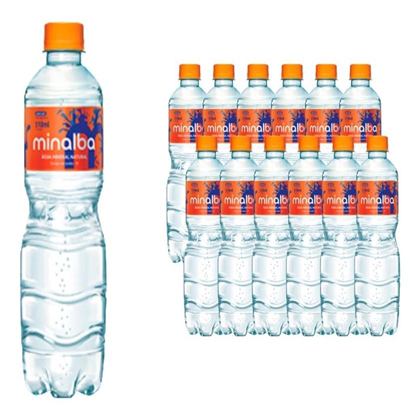 Pack Agua Mineral Minalba Com Gas 12x510ml | Shopee Brasil