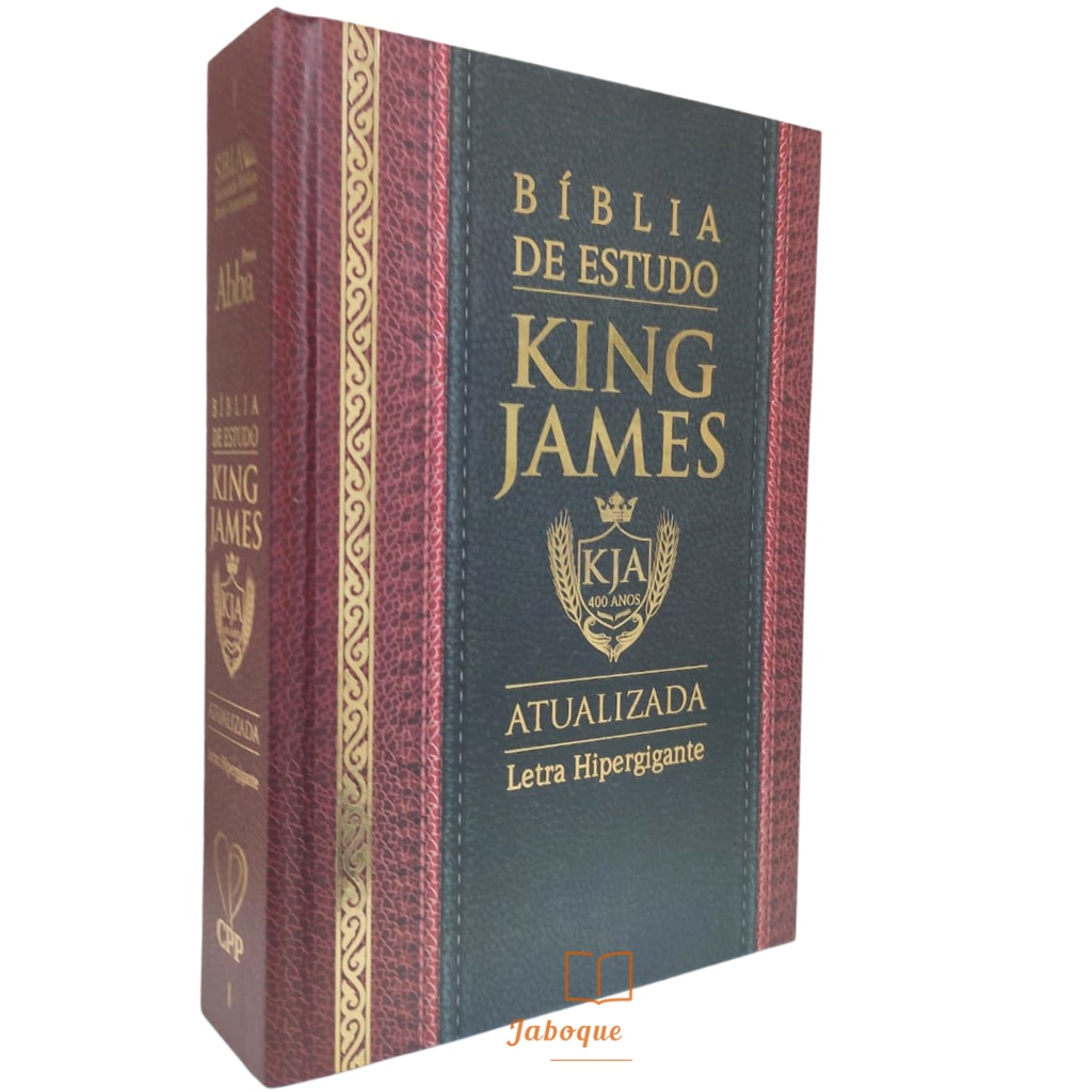 Biblia Estudo King James | Letra Hipergigante | BKJ | Capa Dura ...