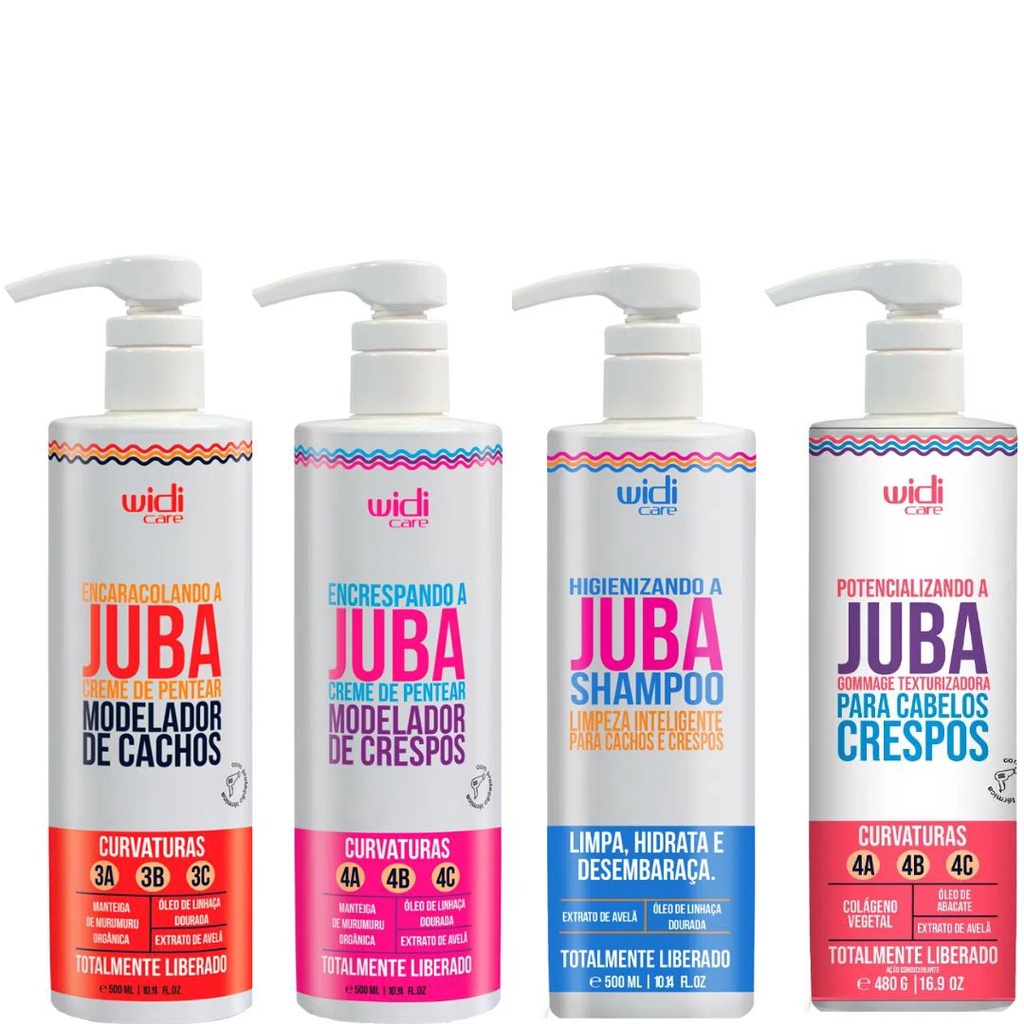 Kit Widi Care Juba 4 Produtos 500ml | Shopee Brasil