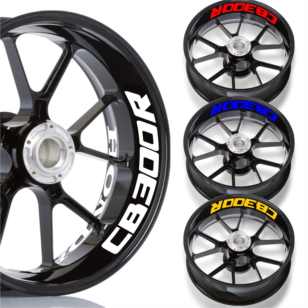 Adesivo CB300R Roda Curvo Fácil Aplicar 35x3 cm Kit 8 unid | Shopee Brasil