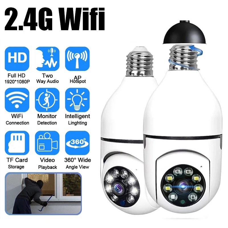 camera wifi 360 camera de lampada | Shopee Brasil