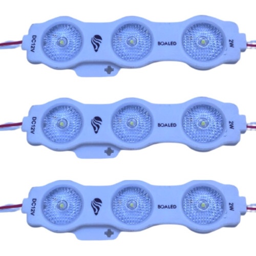 20 Super Modulos 3 Leds Smd Prova D'agua Luminoso 12v Bf | Shopee Brasil
