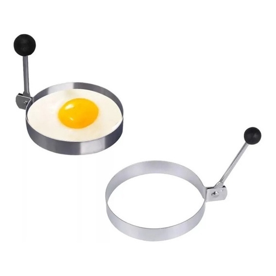 Forma Para Modelar Ovo Frito Redondo Em Inox 11x9CM | Shopee Brasil