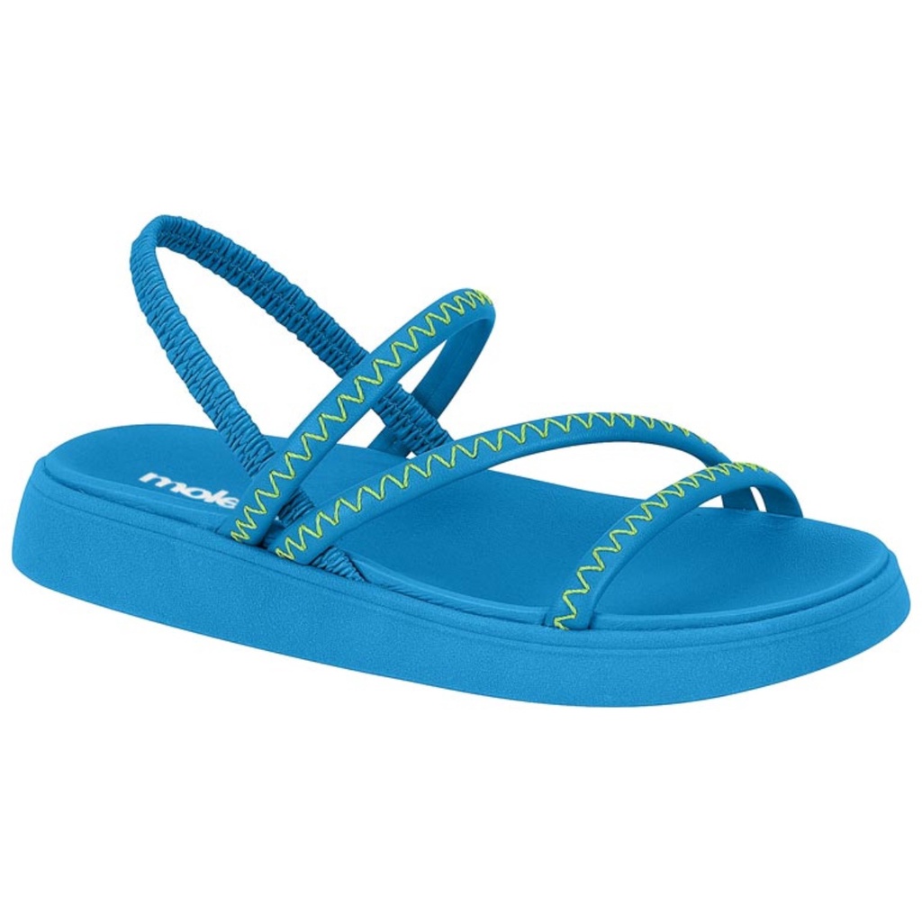 Sandalia Papete Moleca Feminina Casual Flatform Elastico Original ...
