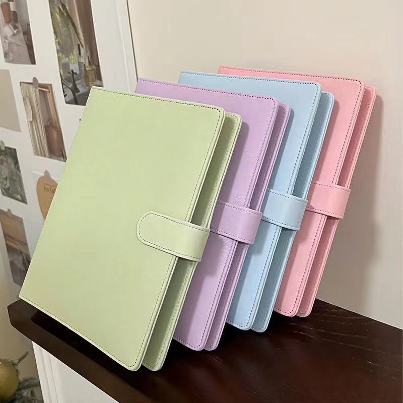 PhotoCard Binder A5 Folha Solta PU Bloco Colorido Star-chasing Album Idou Álbum Polaroid Livro ...
