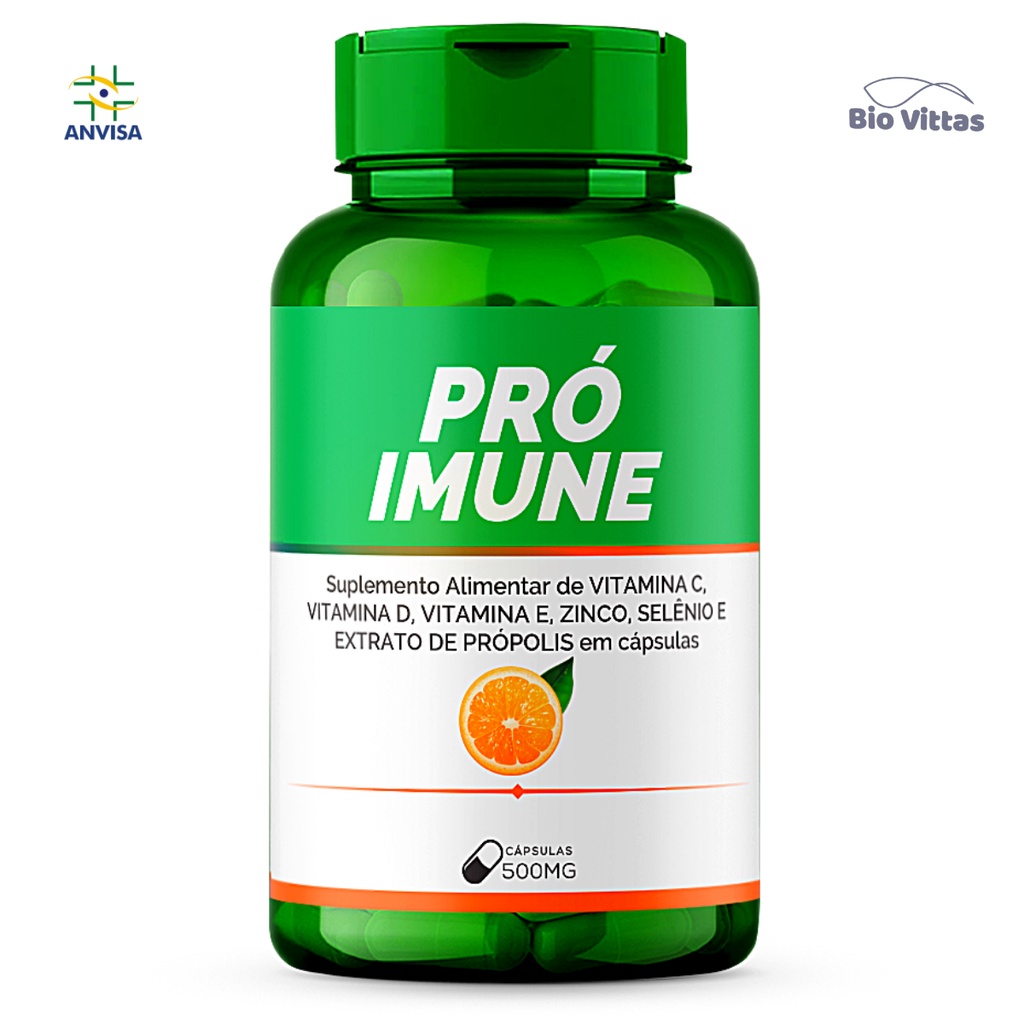 Vitamina A D E - Pró Imune - 60 Cápsulas Biovittas | Shopee Brasil