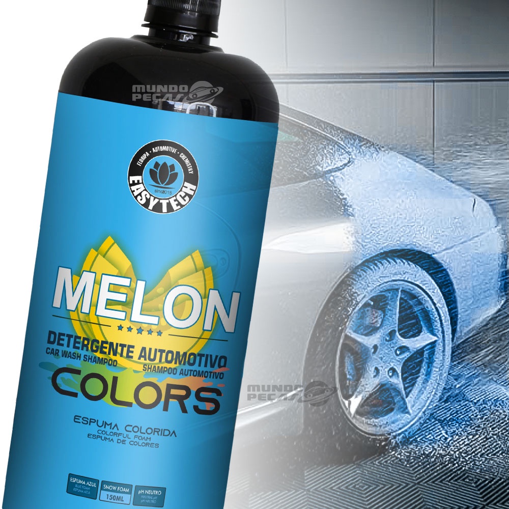 Shampoo Melon Colors Espuma Azul Automotivo 1,5l Easytech | Shopee Brasil