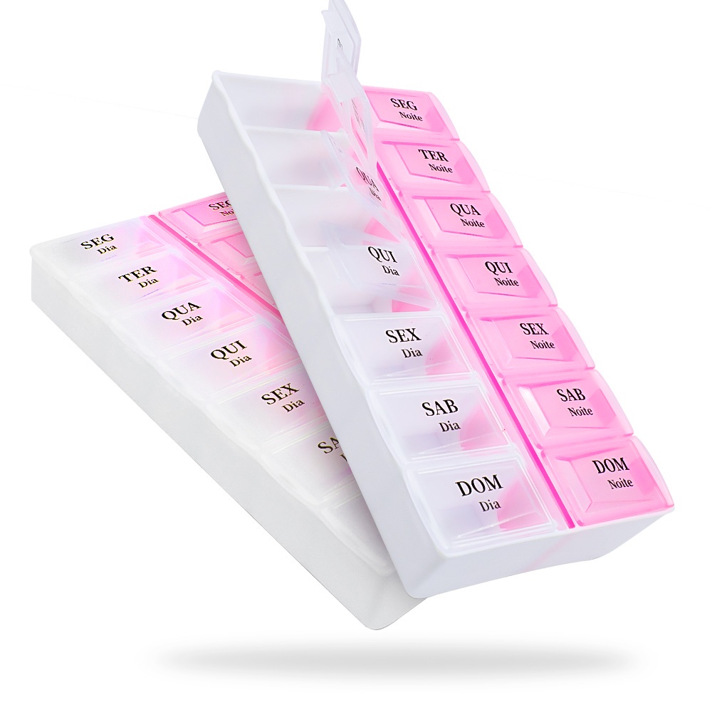 Kit Porta Remedios Comprimidos Diario Estojo Organizador | Shopee Brasil