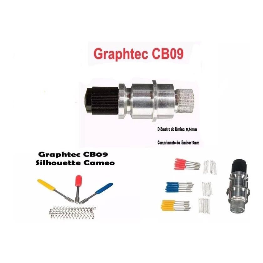 Kit Suporte De Faca Lamina Para Graphtec Cb09+ 3 Laminas | Shopee Brasil