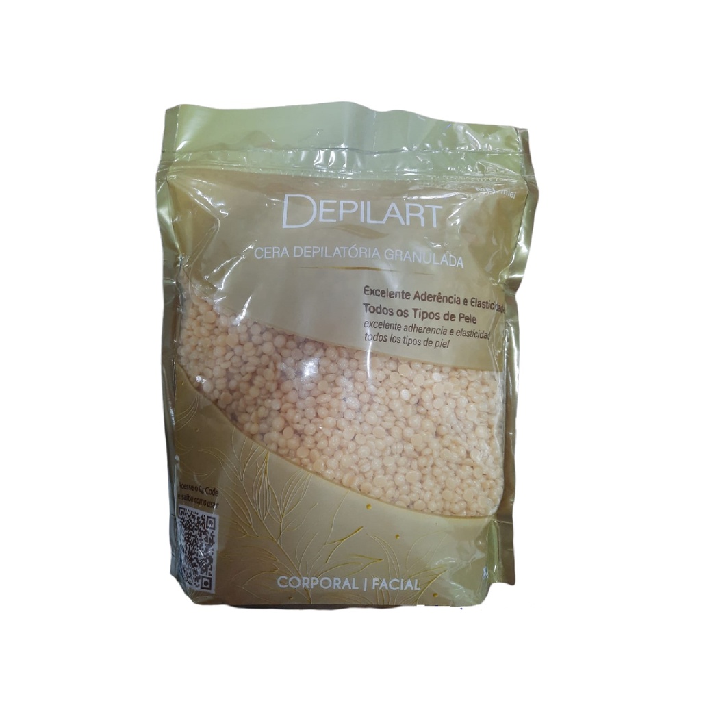 Cera Depilatória Granulada Depilart Mel 1Kg | Shopee Brasil