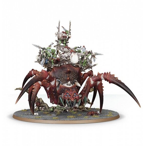 F276 Gloomspite Gitz Arachnarok Aranha/Webspinner Shaman Placa Modelo ...