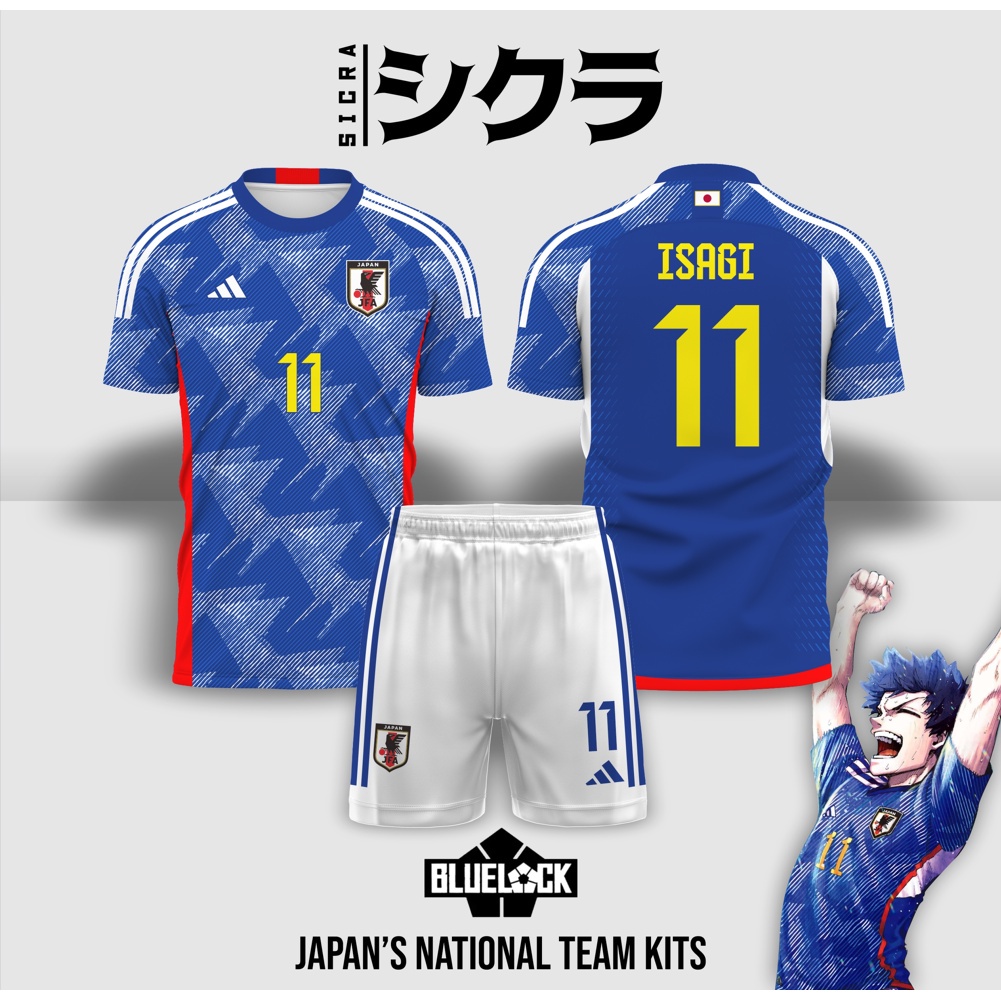 Camisa Japonesa De Futebol Jersey Camiseta Blue Lock | Shopee Brasil