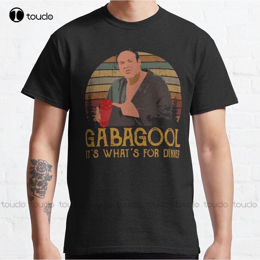 Gabagool Mafia Tony Sopranos Clássico Camiseta Camisas Personalizadas ...
