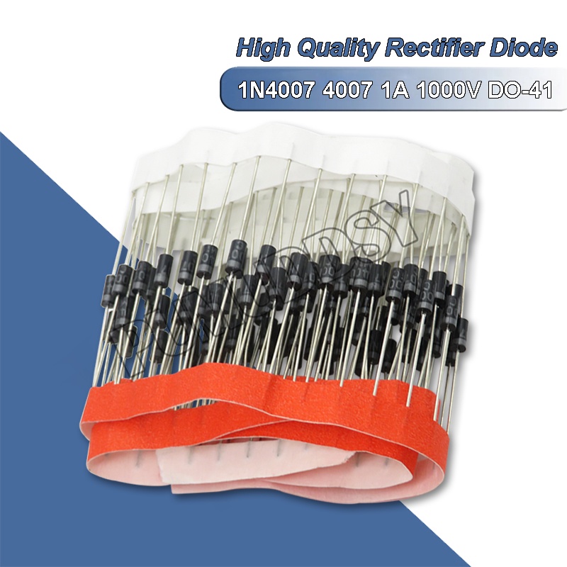100pcs/lot 1n4007 4007 DO-41 1A 1000V Diodo Retificador De Alta Qualidade IN4007 1n4007 | Shopee ...