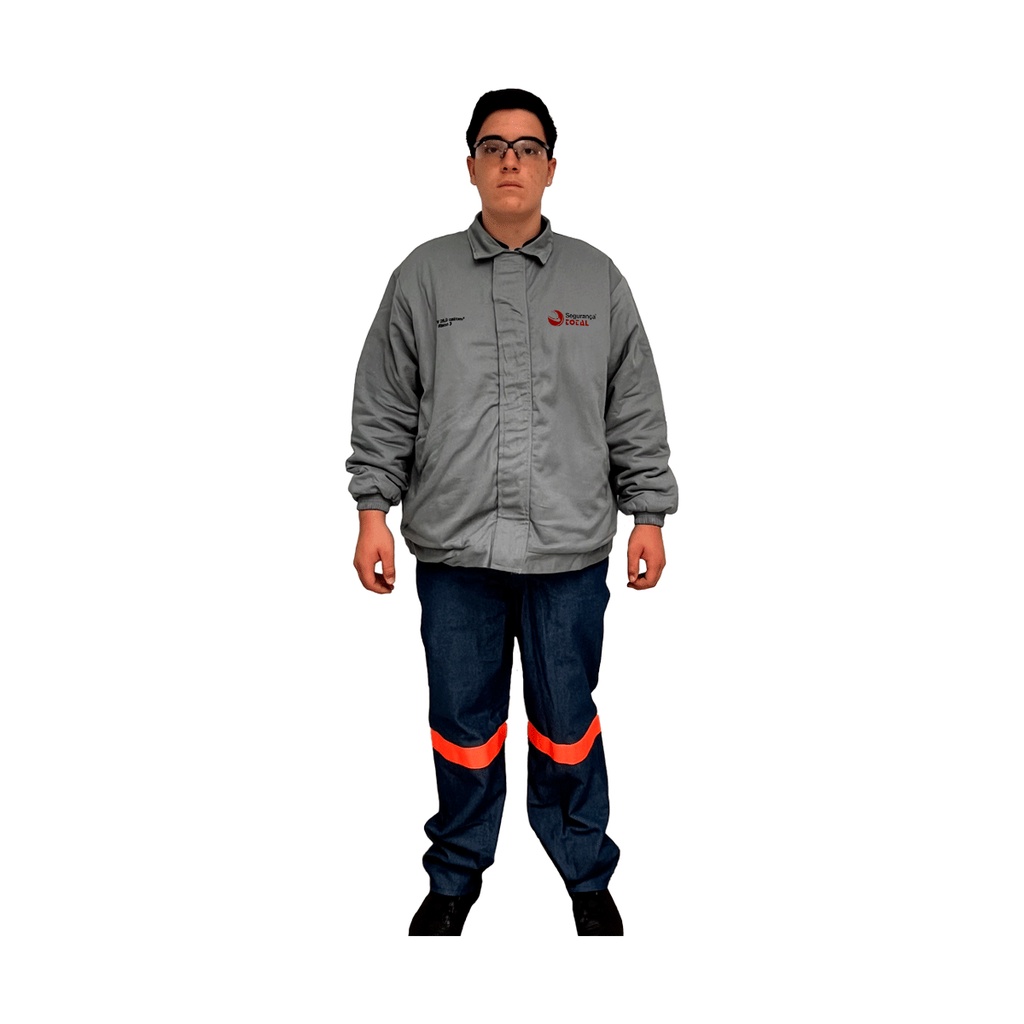 Jaqueta NR10 Risco 3 Cinza Sem Faixa Refletiva CA 19964 | Shopee Brasil