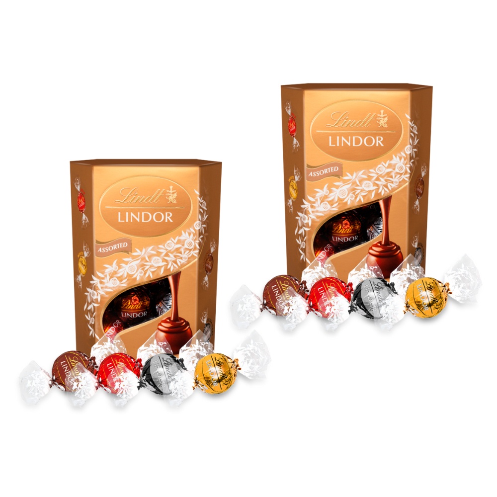 Chocolate Lindt Lindor Bombom Trufas Sortidas Cremoso 75g (2 Unidades ...