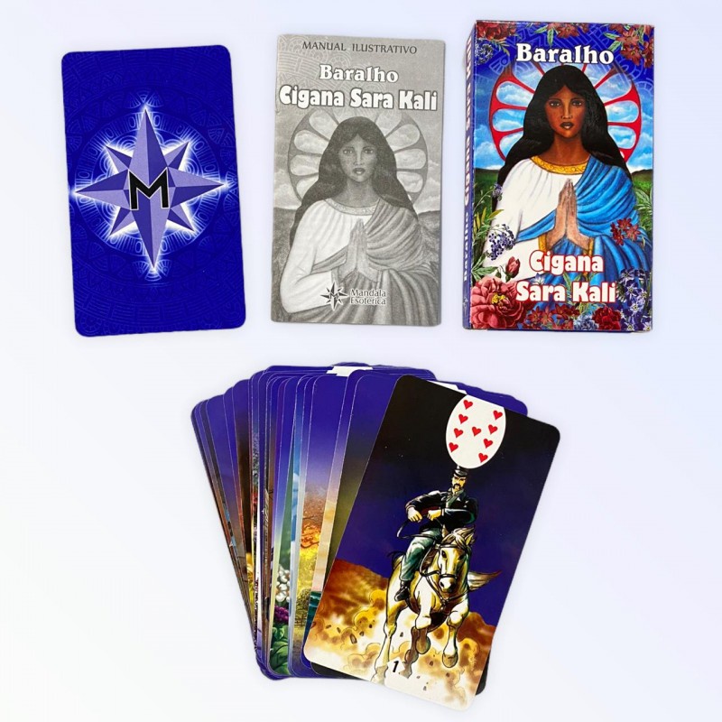 Baralho Tarot Cigana Santa Sara Kali Plastificado 36 Cartas Shopee Brasil