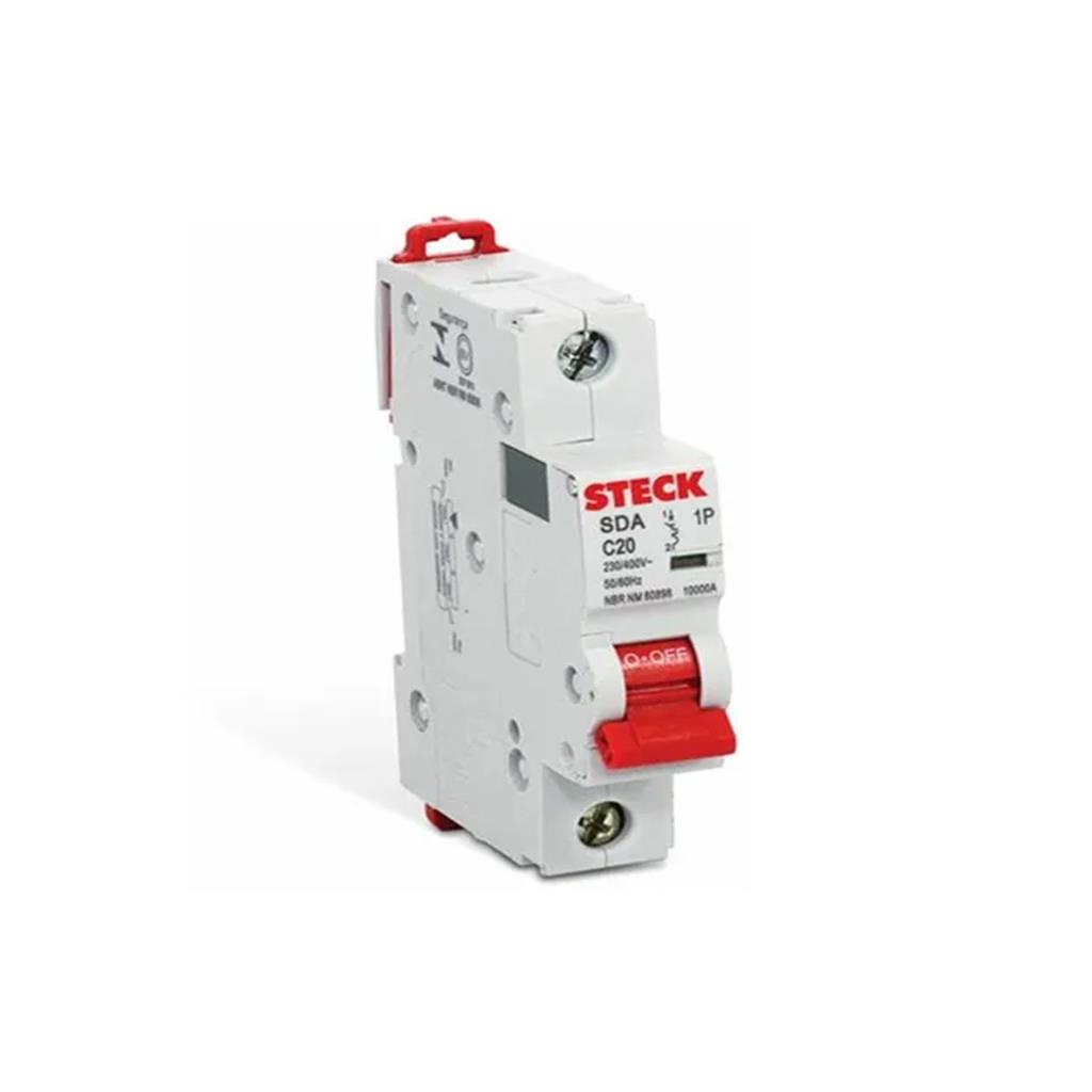 Kit 12 Disjuntores Mini Din Unipolar Curva C 20a Steck | Shopee Brasil