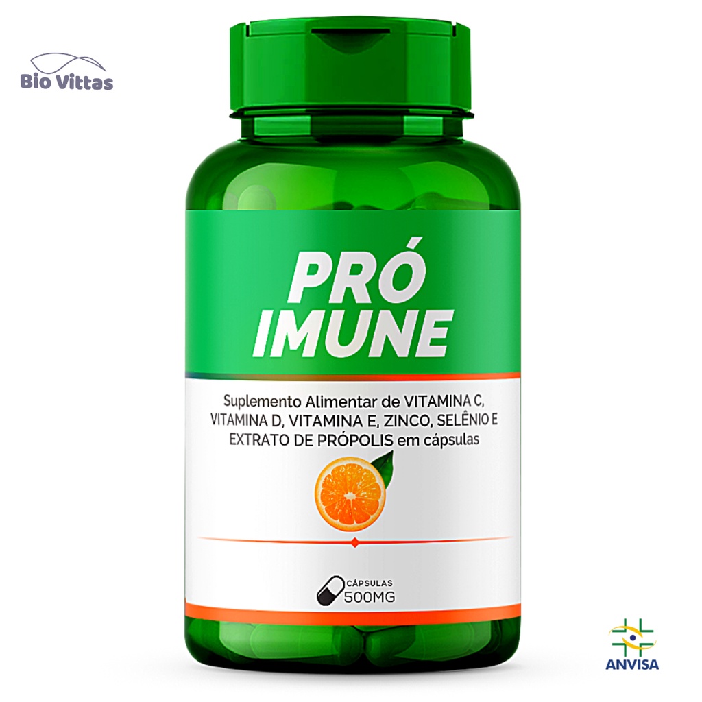 Pró Imune - Vitamina A D E 60 Cápsulas Biovittas | Shopee Brasil