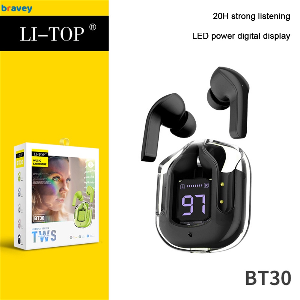 TOP T6 TWS Fone De Ouvido Sem Fio Bluetooth 5.1 PK Acefast Fones ...
