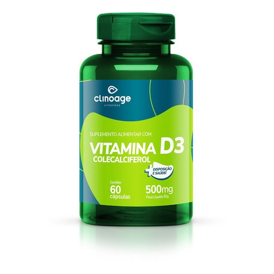 Vitamina D3 Colecalciferol-60caps Clinoage- Maior Imunidade | Shopee Brasil