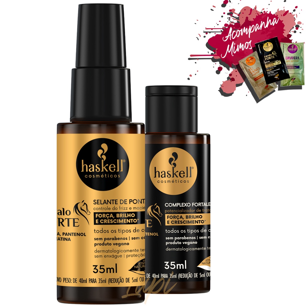 Kit Haskell Cavalo Forte Complexo + Selante 35ml - Faz a Boa!