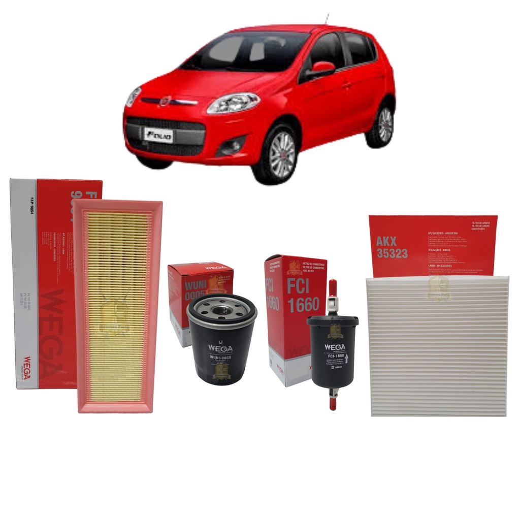 Kit Filtro Troca Oleo Novo Palio 1.0 1.4 2010 2011 2012 2013 2014 2015 ...