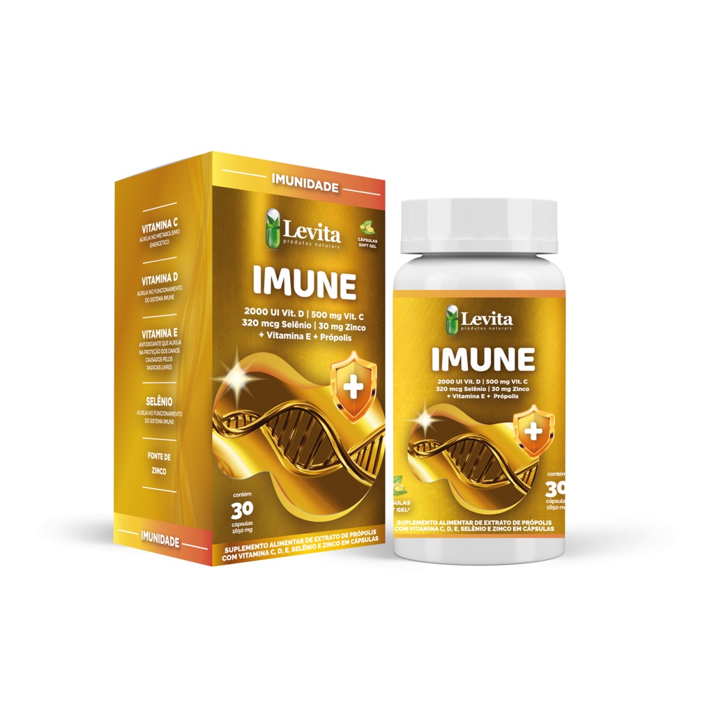 POLIVITAMINICO IMUNE 30 CÁPSULAS LEVITA VITAMINAS | Shopee Brasil